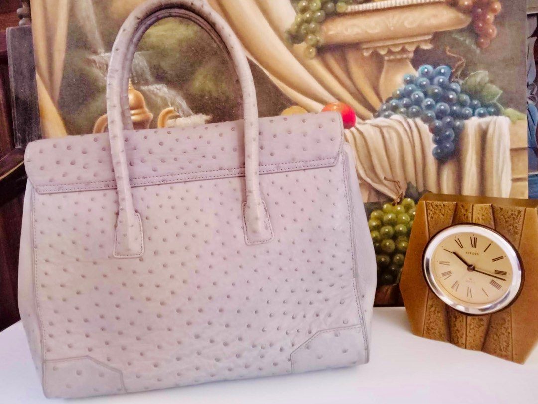 Hormiga Ostrich Handbag, Luxury, Bags & Wallets on Carousell