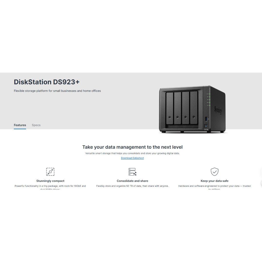 🌟Performance 4 BAY NAS Enclosure🌟Synology DS923+ NAS DiskStation 4-Bays ...