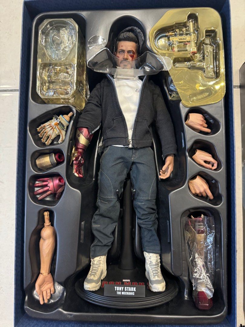 Hot toys iron man 3 Tony stark the mechanic, Hobbies & Toys, Toys ...