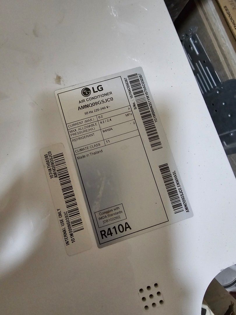 LG Aircon 9k btu fan coil unit only, TV & Home Appliances, Air Conditioners & Heating on Carousell