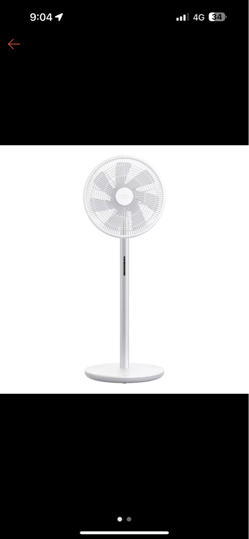 LIKE NEW! Xiaomi Smartmi Fan 3 Cordless Fan | APP Control, Furniture ...