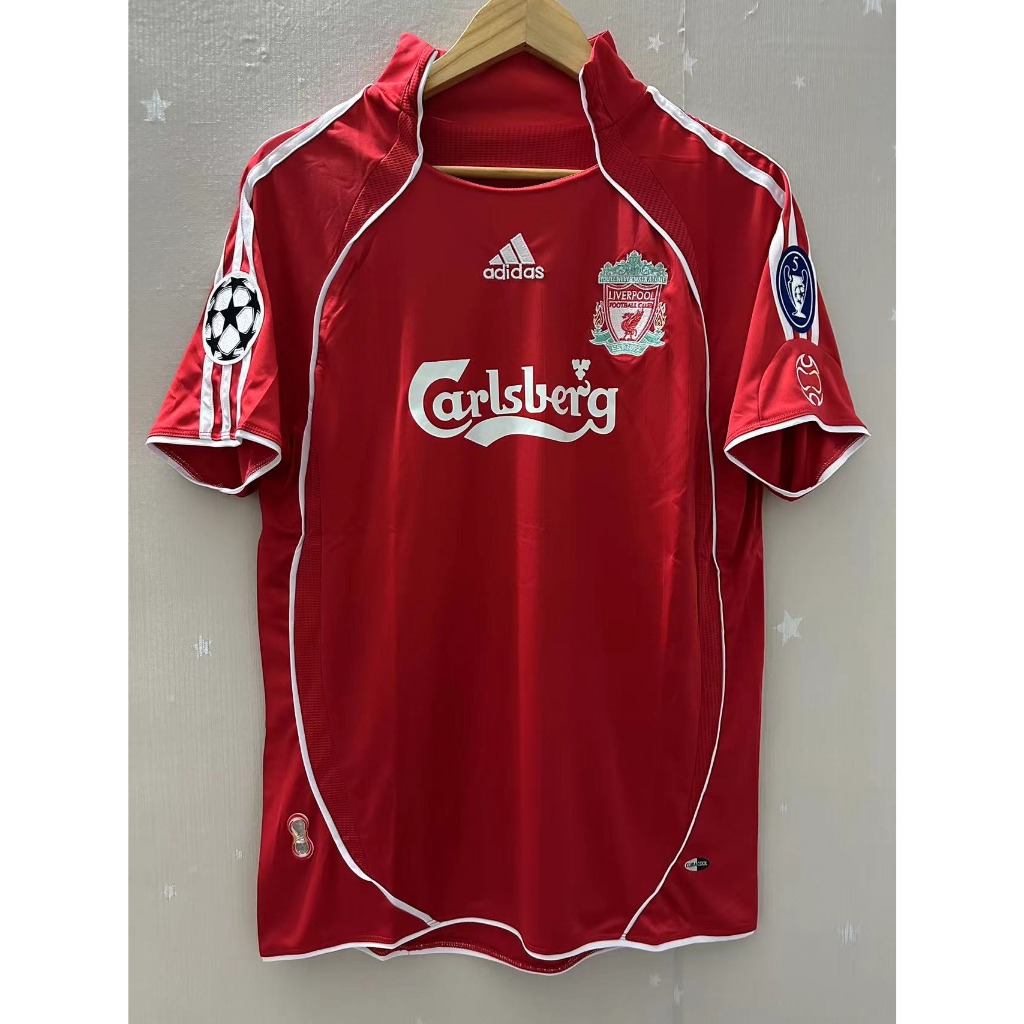 Liverpool 06-07-08 season retro football jersey Steven Gerrard, Men's ...