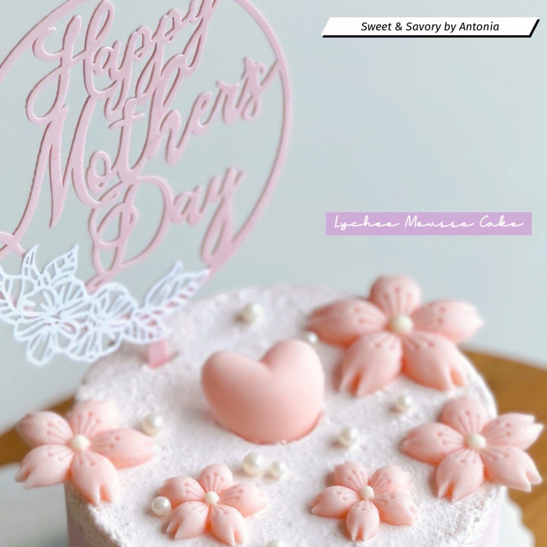 Lychee Mousse Cake / Mother’s Day cake / Mother’s Day / Birthday cake ...