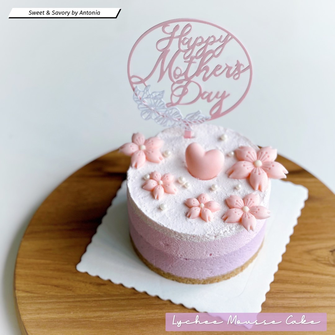 Lychee Mousse Cake / Mother’s Day cake / Mother’s Day / Birthday cake ...