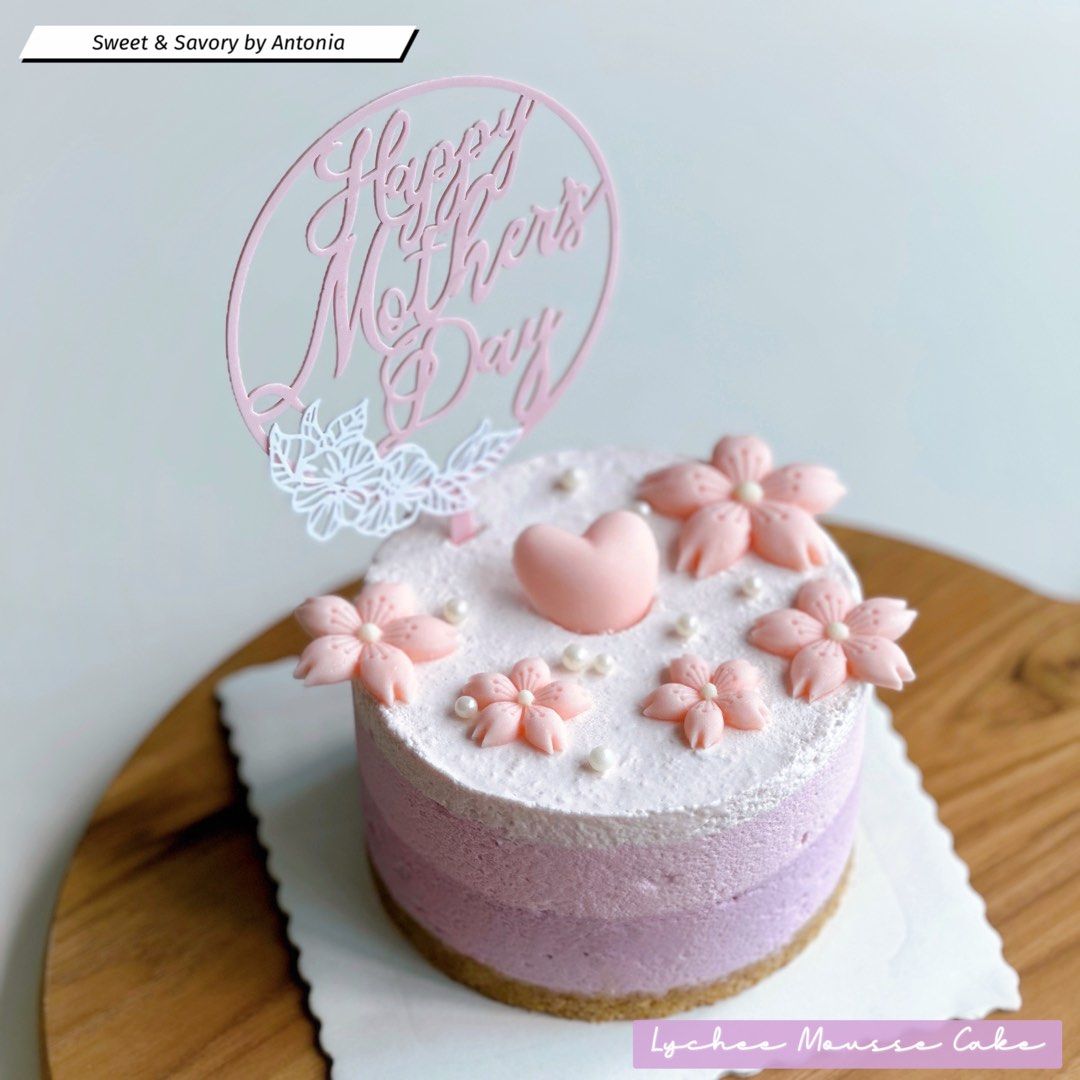 Lychee Mousse Cake / Mother’s Day cake / Mother’s Day / Birthday cake ...