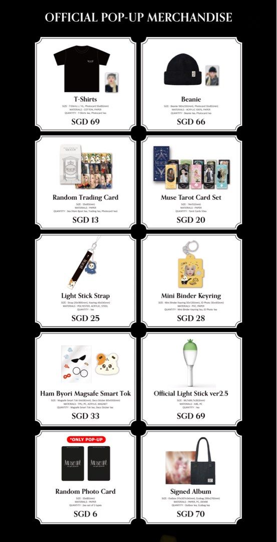 Mamamoo Moonbyul Concert Singapore official pop up merchandise, Hobbies ...