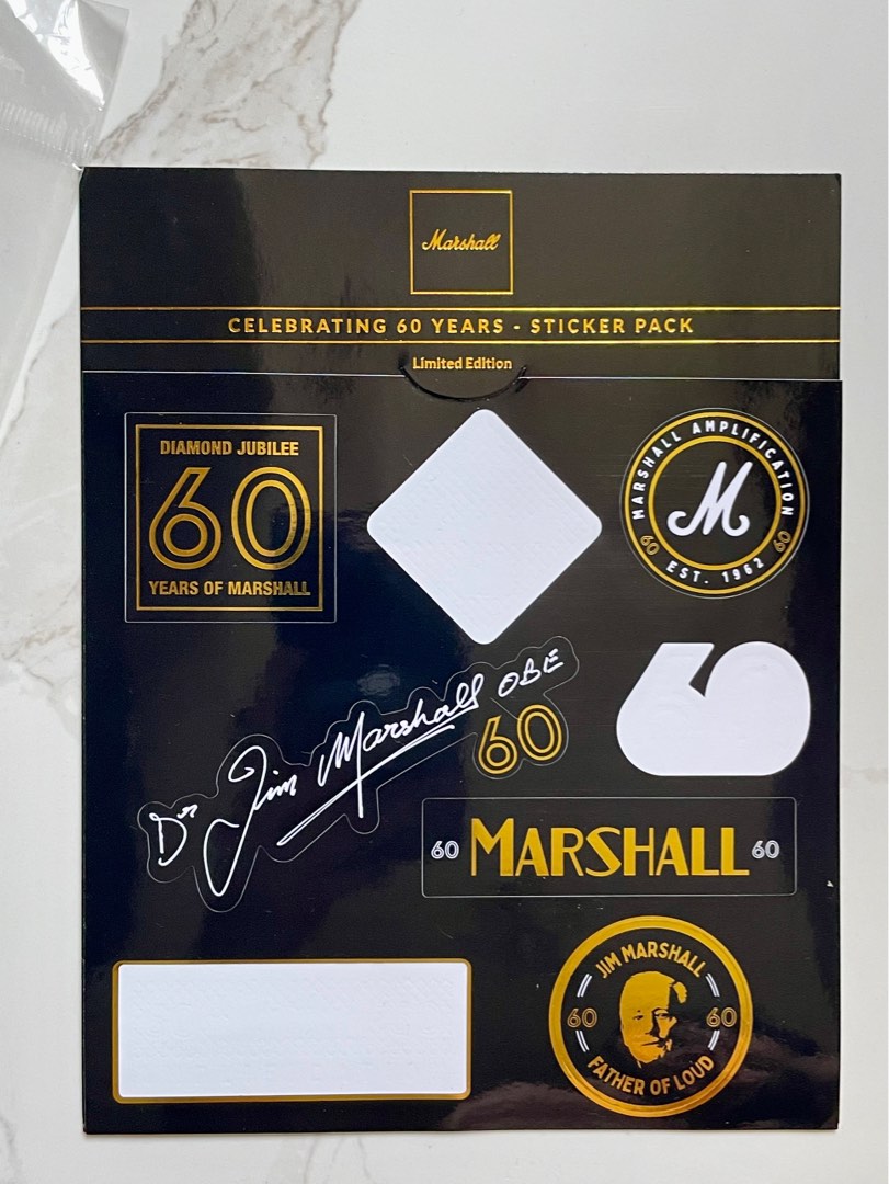 Marshall Stickers 60th Anniversary, Audio, Soundbars, Speakers ...