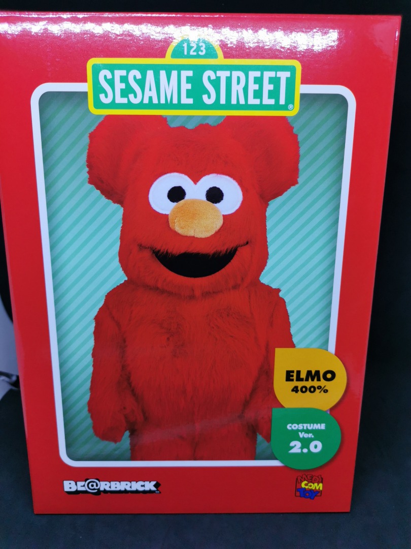 Medicom Toy BE@RBRICK Sesame Street ELMO 400% Bearbrick Costume Version, Hobbies & Toys, Toys ...