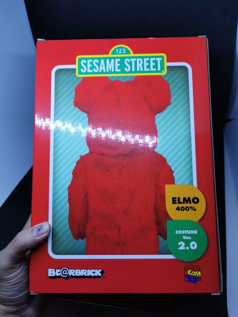 Medicom Toy BE@RBRICK Sesame Street ELMO 400% Bearbrick Costume Version, Hobbies & Toys, Toys ...