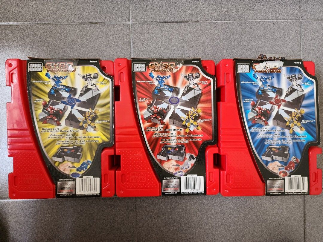 MEGA BLOKS Gyro Fighters - Helix, Turbo, Maelstrom, Hobbies & Toys ...