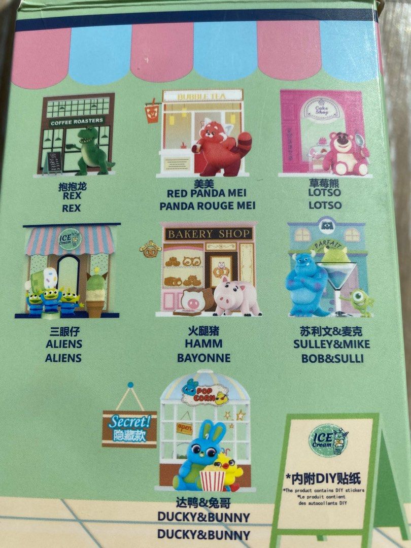 Mike & Sulley Disney Bakery Street Blind box miniso on Carousell
