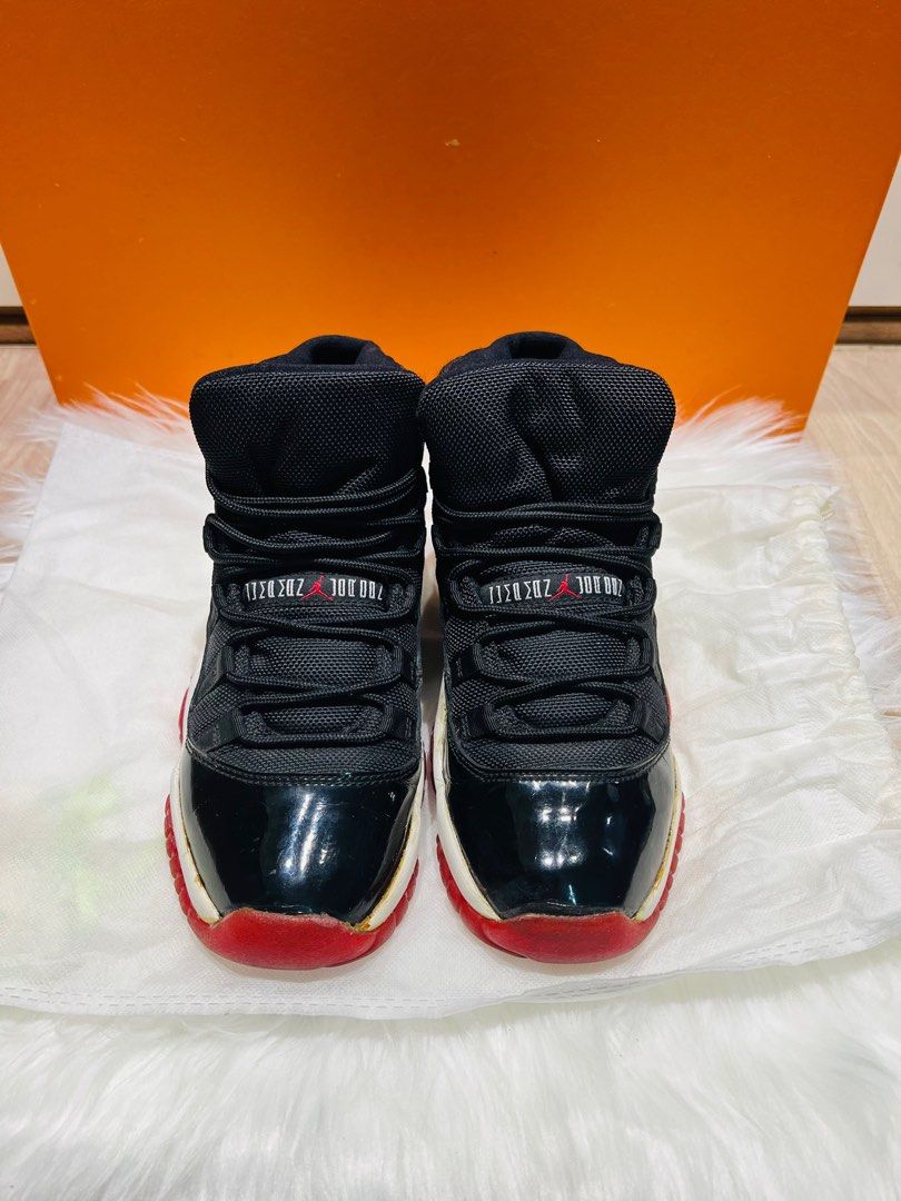 NIKE AIR JORDAN 11 RETRO BRED HIGH AJ11 黑紅 高筒 11代 女生U.S 7.5號, 她的時尚, 鞋類 ...