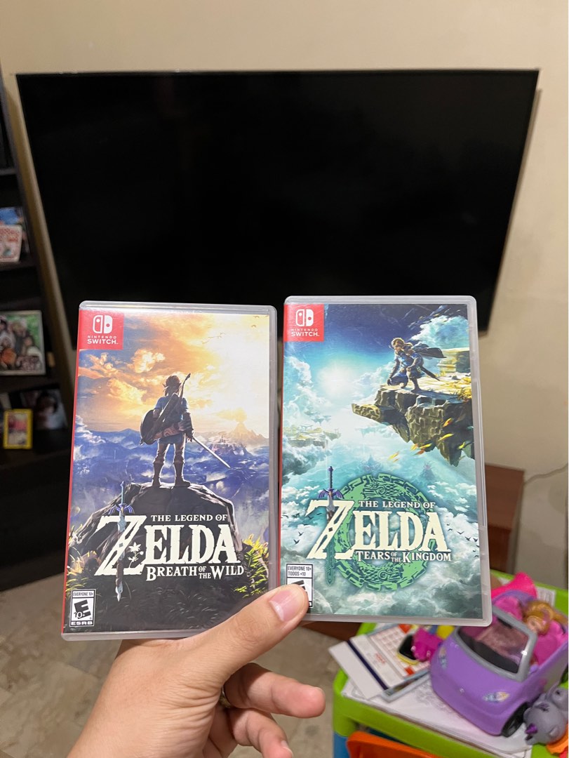 Nintendo Switch Games | Zelda TOTK and BOTW with freebies, Video Gaming ...