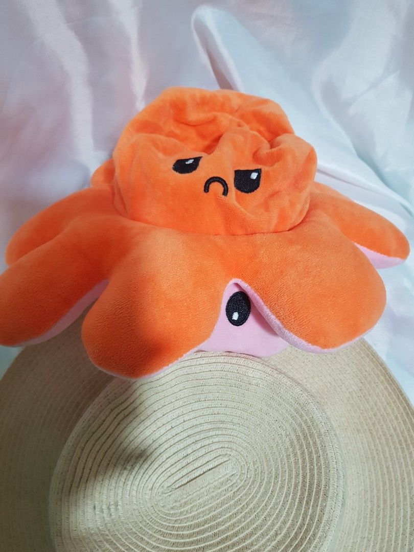 Octopus Cuddle Plush Reversible, Hobbies & Toys, Toys & Games on Carousell