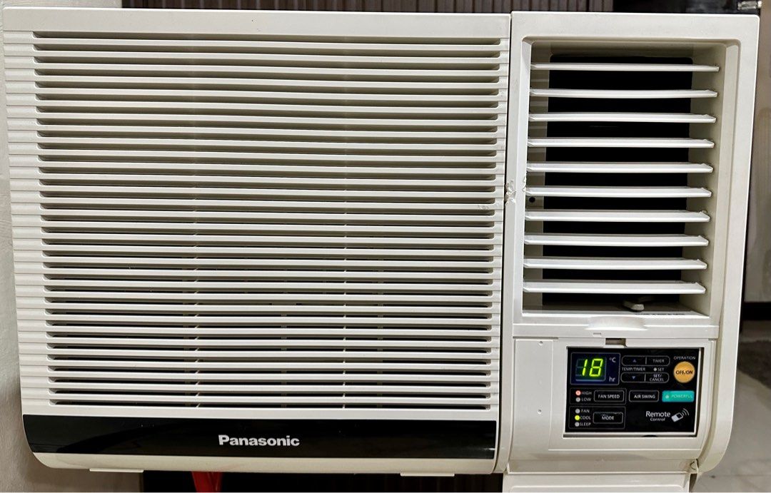 Panasonic window type non-inverter AC (1HP), TV & Home Appliances, Air ...