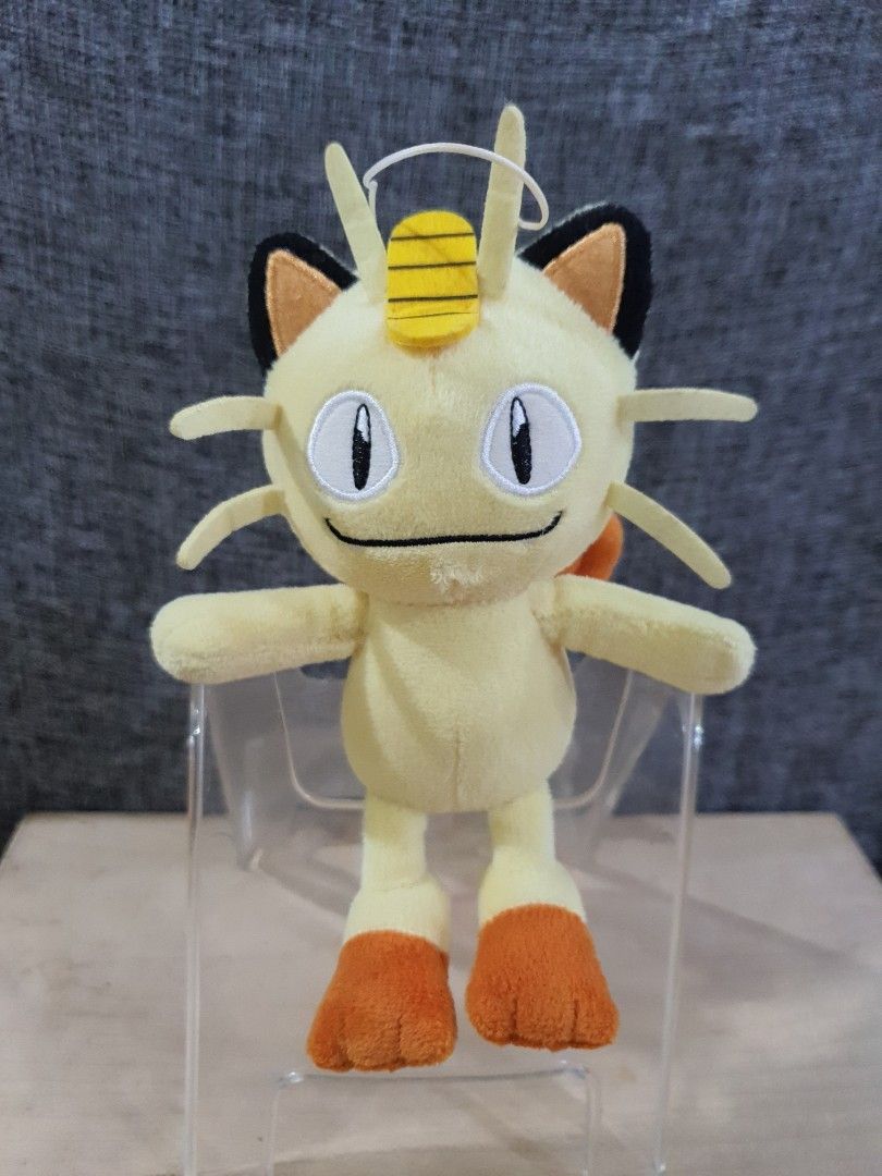 Pokemon Meowth plush strap 18cm, Hobbies & Toys, Toys & Games on Carousell