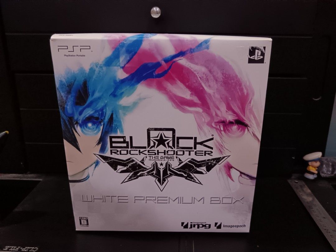 PSP Black Rock Shooter Limited White Premium Box with figma Figure JP ...