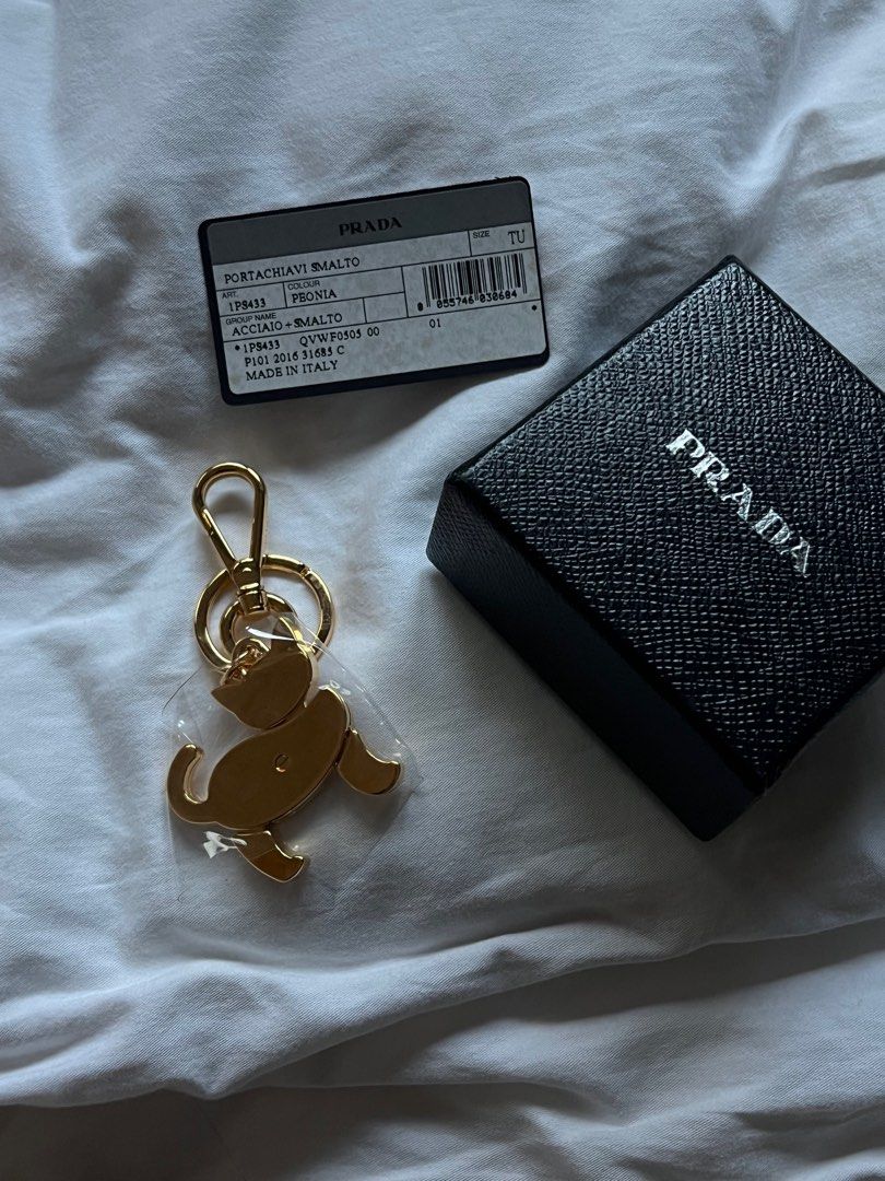 RARE!! prada cat keychain, Luxury, Accessories on Carousell
