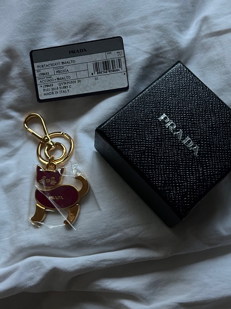 RARE!! prada cat keychain, Luxury, Accessories on Carousell