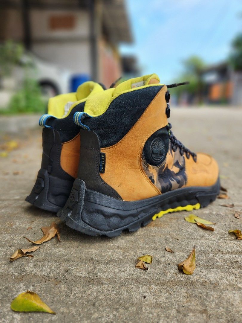 RARE Timberland Solar Ridge GTX GoreTex Hiker Wheat Nubuck Camo Boots ...