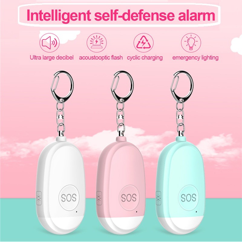 Self Defense Security Alarm 130dB Emergency Safety Personal Alarm ...