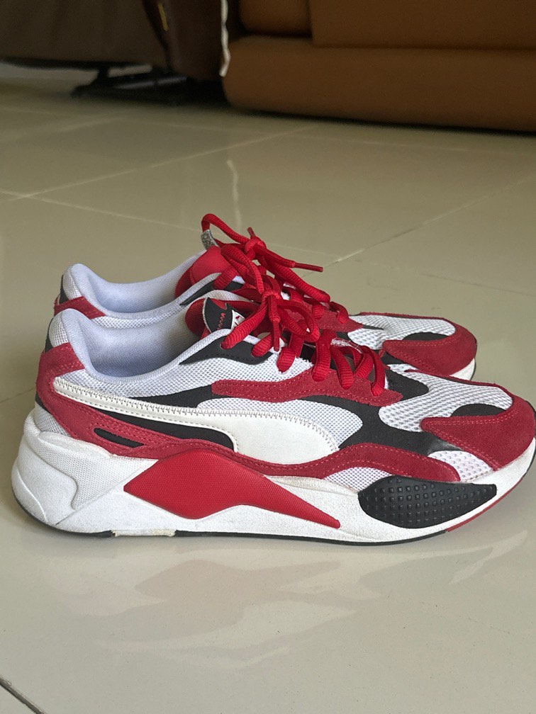 SEPATU PUMA RSX RED 100% ORIGINAL no box, Fesyen Pria, Sepatu ...