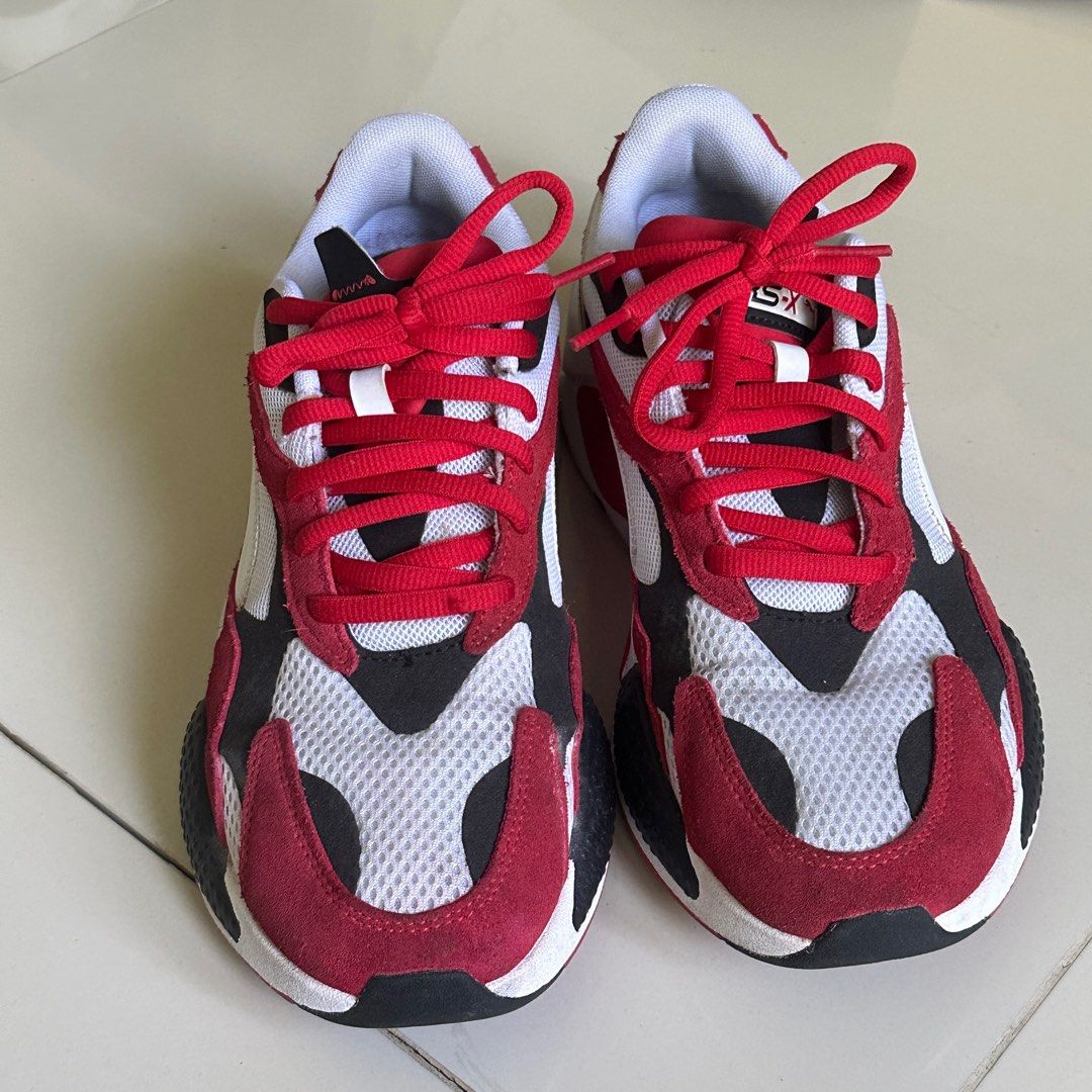 SEPATU PUMA RSX RED 100% ORIGINAL no box, Fesyen Pria, Sepatu ...