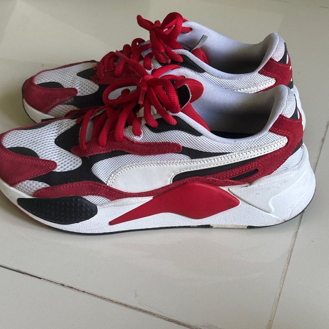 SEPATU PUMA RSX RED 100% ORIGINAL no box, Fesyen Pria, Sepatu ...