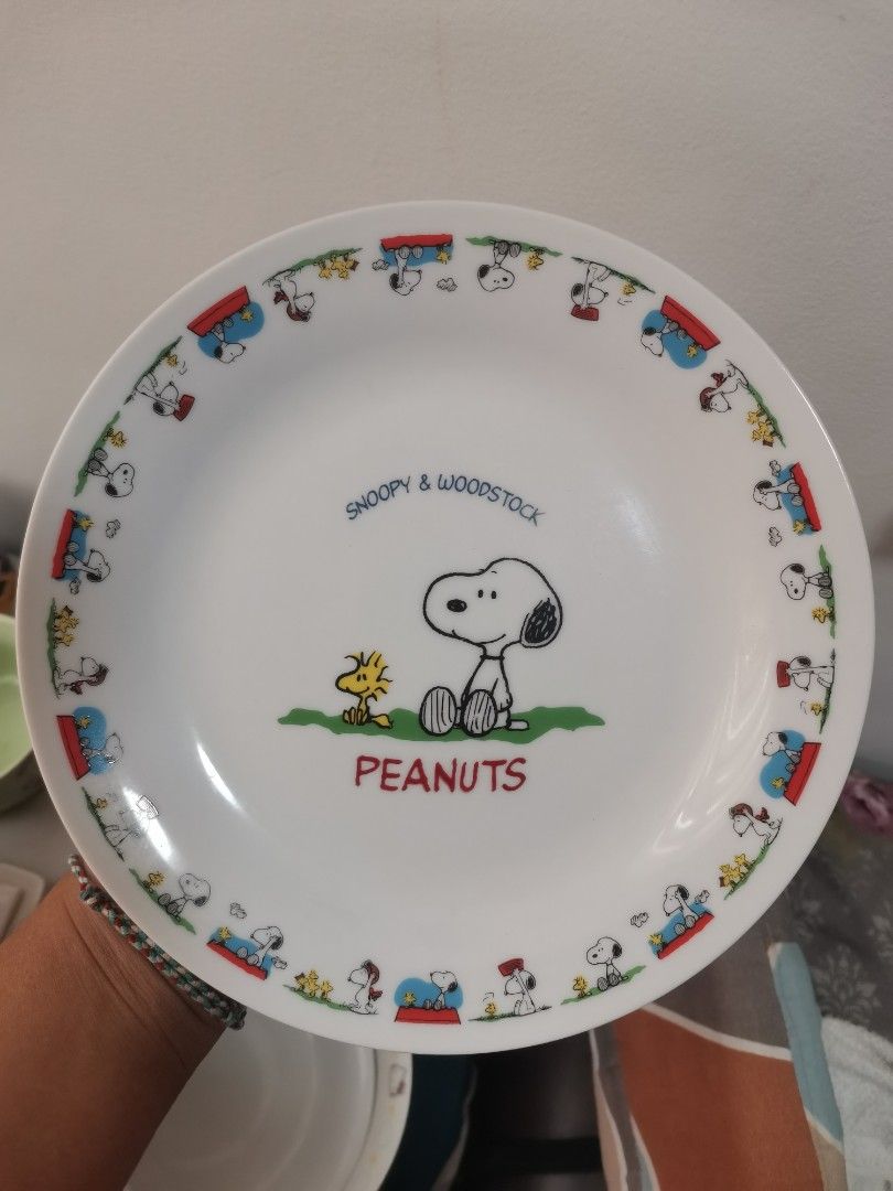 Snoopy Plate, Furniture & Home Living, Kitchenware & Tableware ...