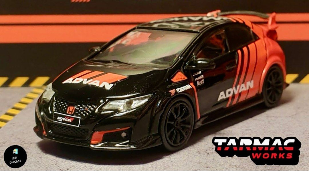 (中古)Tarmac Works/ Honda Civic type R FK2 Advan Livery with Racing ...