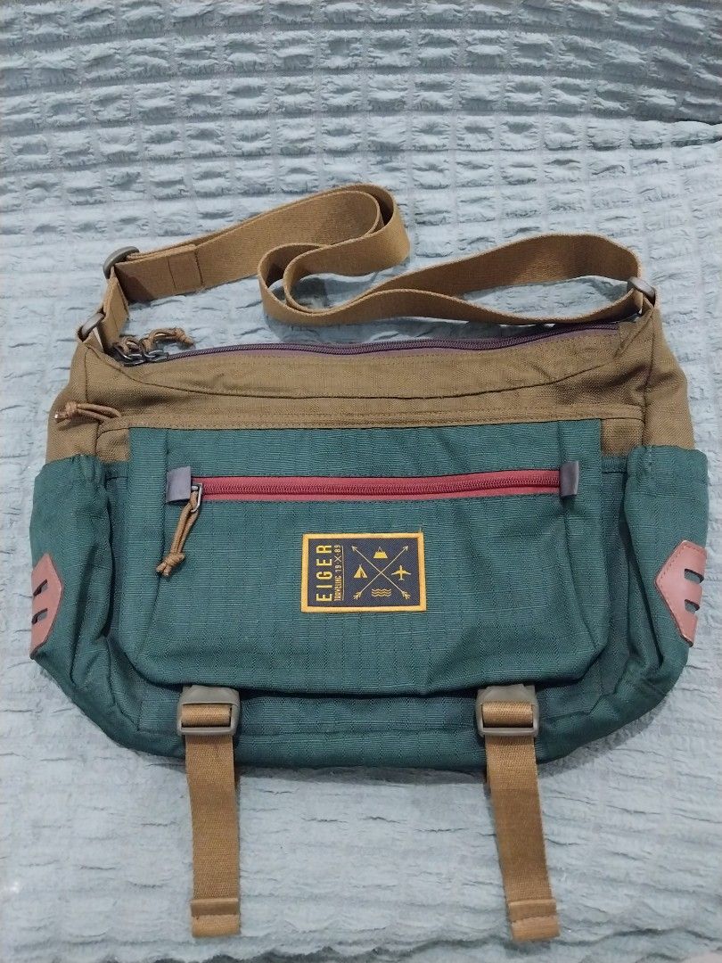 Tas Salempang Eiger Traverse 15L Tas Eiger 3421, Fesyen Pria, Tas ...