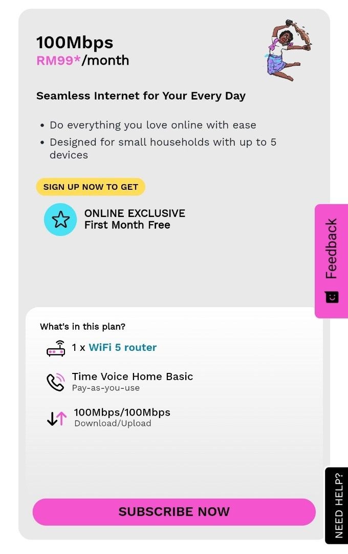 Time wifi internet modem router free installation, TV & Home Appliances ...