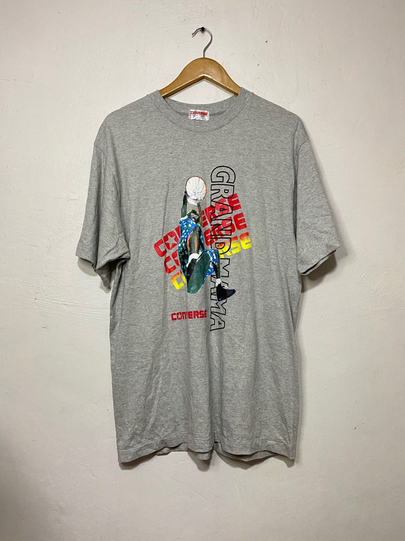Vintage 90's Larry Johnson Grand Mama Converse Shirt, Men's Fashion ...