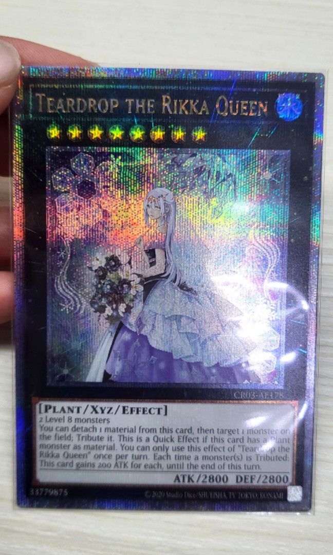 [YUGIOH] Teardrop the Rikka Queen (QCSR) (AE), Hobbies & Toys, Toys & Games on Carousell