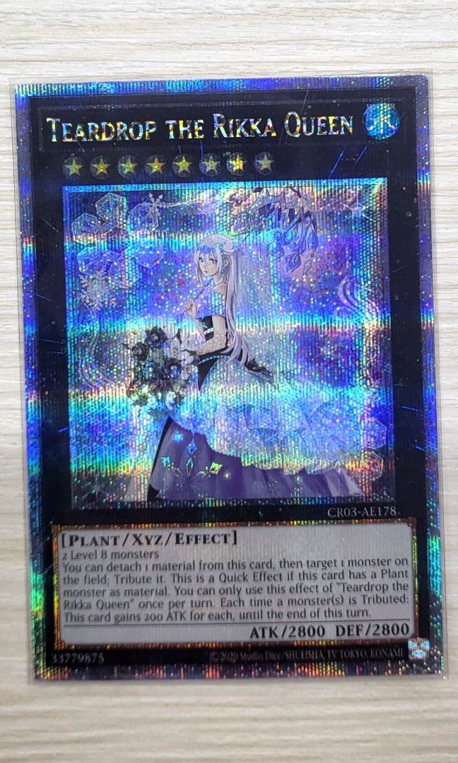 [YUGIOH] Teardrop the Rikka Queen (QCSR) (AE), Hobbies & Toys, Toys & Games on Carousell