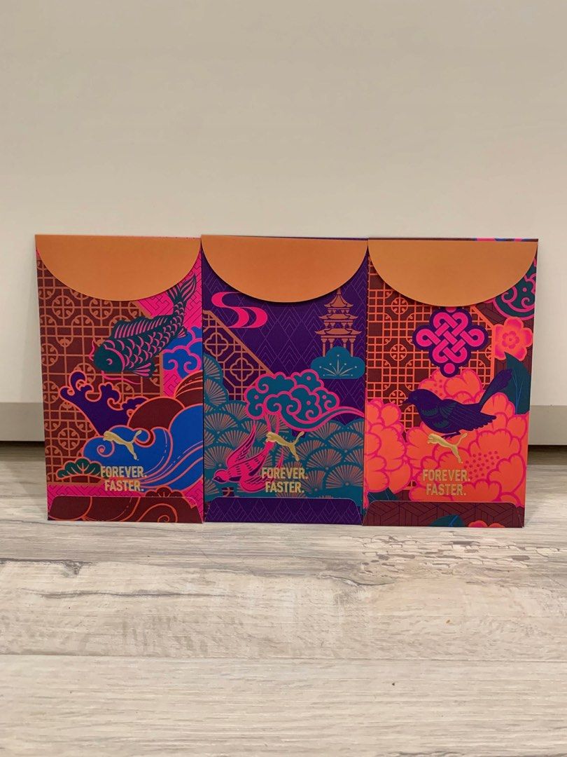 2024 Puma red packet sampul duit raya angpow bao pao pau hongbao money ...