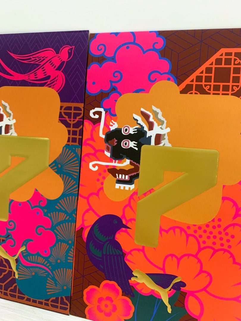 2024 Puma red packet sampul duit raya angpow bao pao pau hongbao money ...