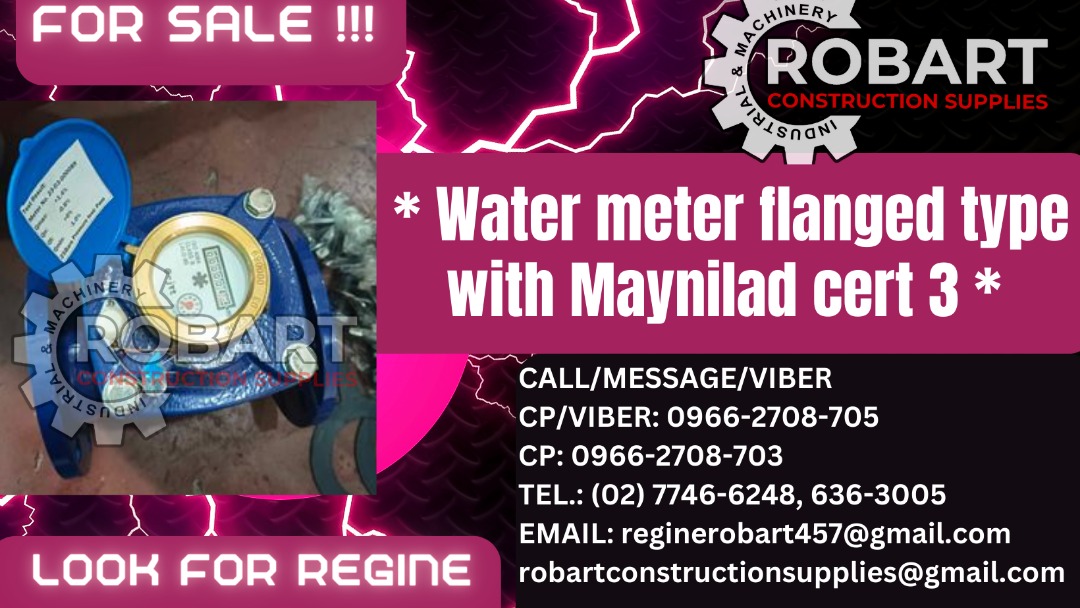 * Water meter flanged type with Maynilad cert 3 *, Commercial ...