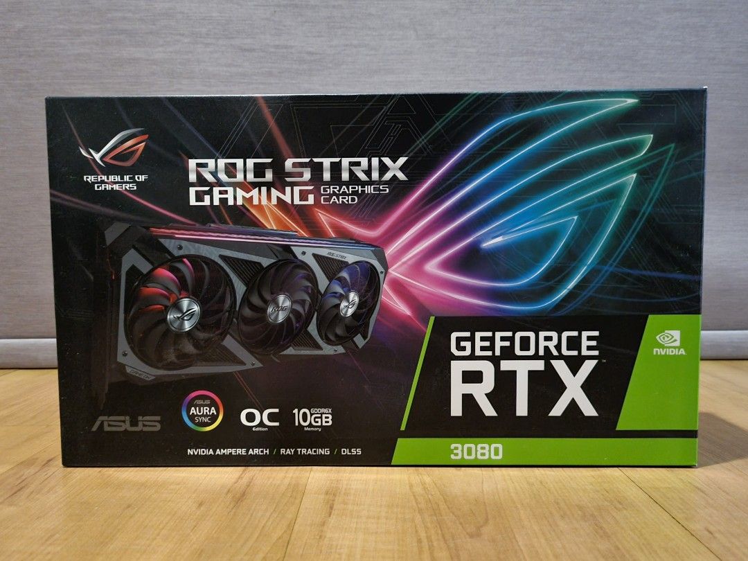 Asus ROG Strix GeForce RTX 3080 10GB Gaming Graphics Card, Computers ...