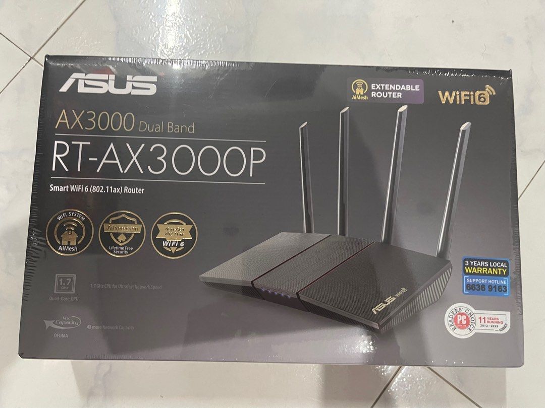 ASUS Router RT-AX3000P, Computers & Tech, Parts & Accessories ...