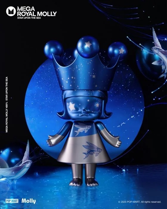 [PO] Authentic Popmart mega royal molly stars upon the sea 400% figure ...