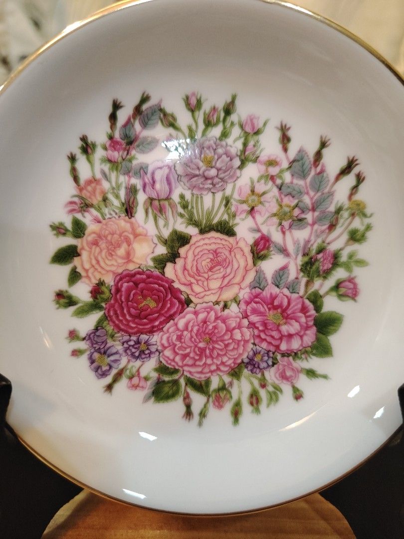 Aynsley Rose Garden Pin Dish, Furniture & Home Living, Home Decor ...