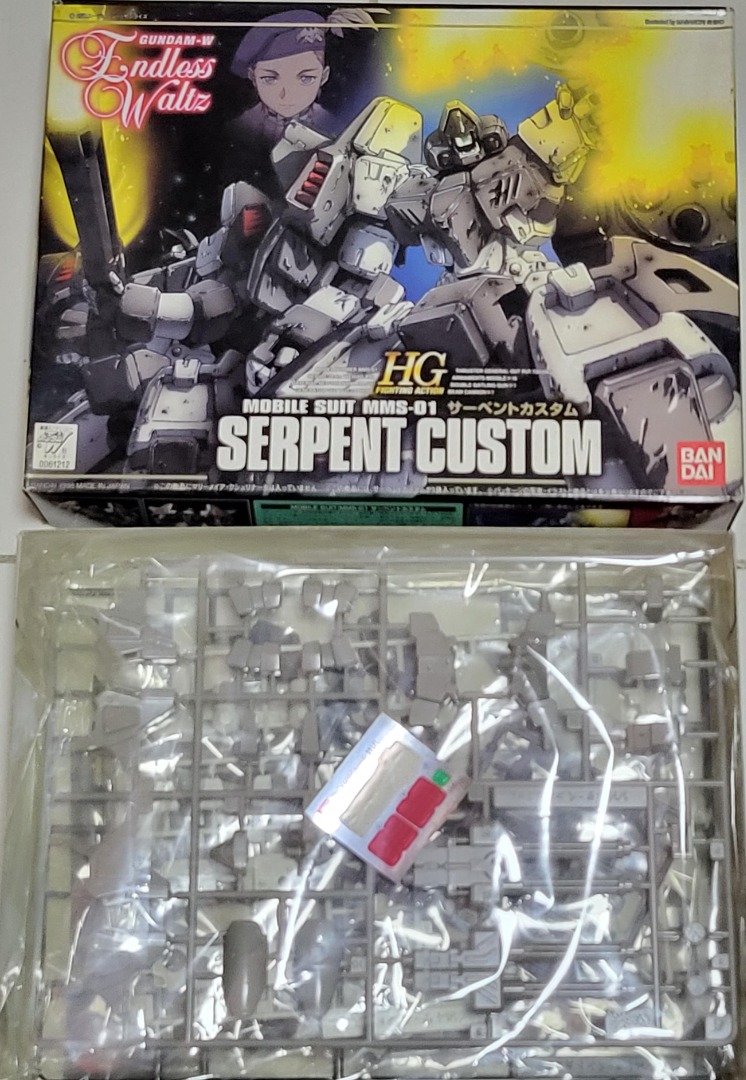 Bandai Gundam HG 1/144 Endless Waltz EW 04 Serpent Custom, 興趣及遊戲, 玩具 ...