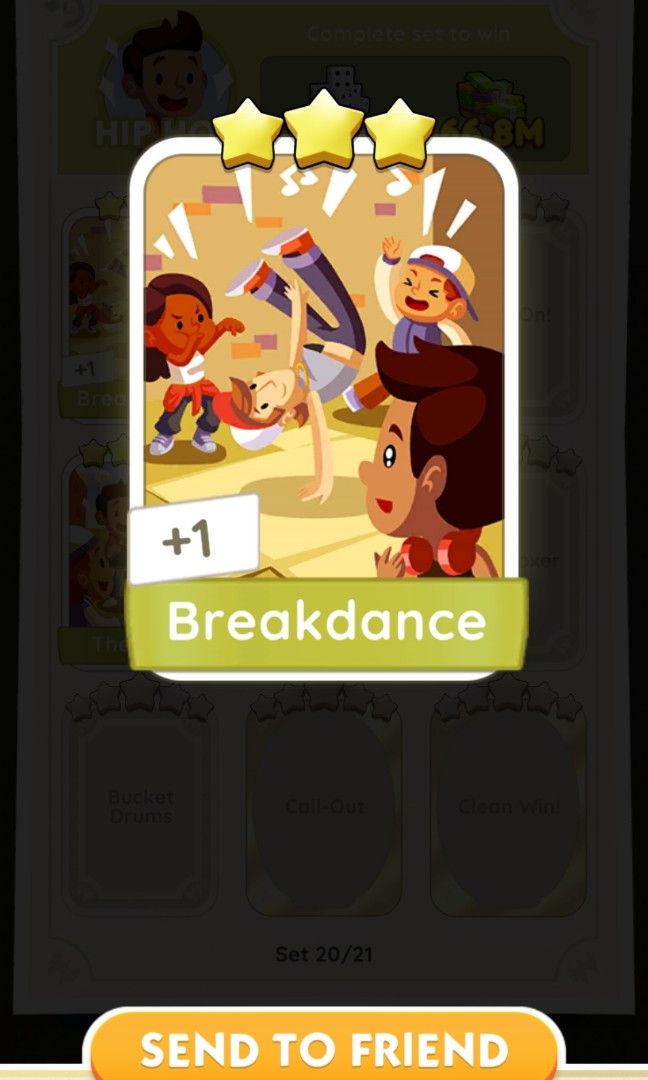 Breakdance Hip Hop Monopoly Go, Hobbies & Toys, Toys & Games on Carousell