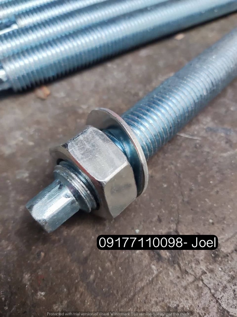 Chemical anchor bolt w/capsule, Commercial & Industrial, Construction ...