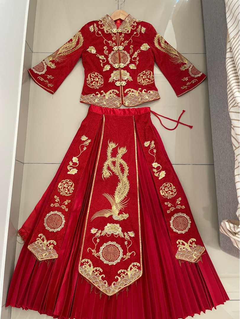 Chinese Wedding / Kwa / Xiu He Fu Female Set, Women's Fashion, Dresses ...