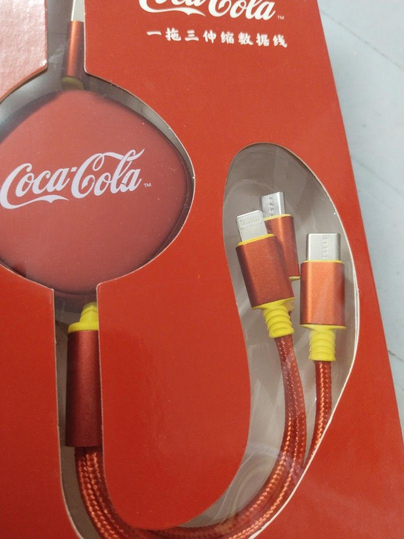 Coca Cola Coke 3 in 1 Cables, Hobbies & Toys, Collectibles ...