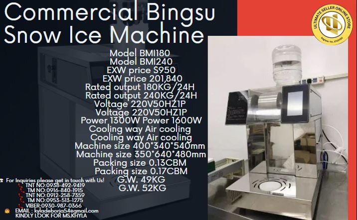 COMMERCIAL BINGSU SNOW ICE MACHINE, Everything Else, Looking For on ...