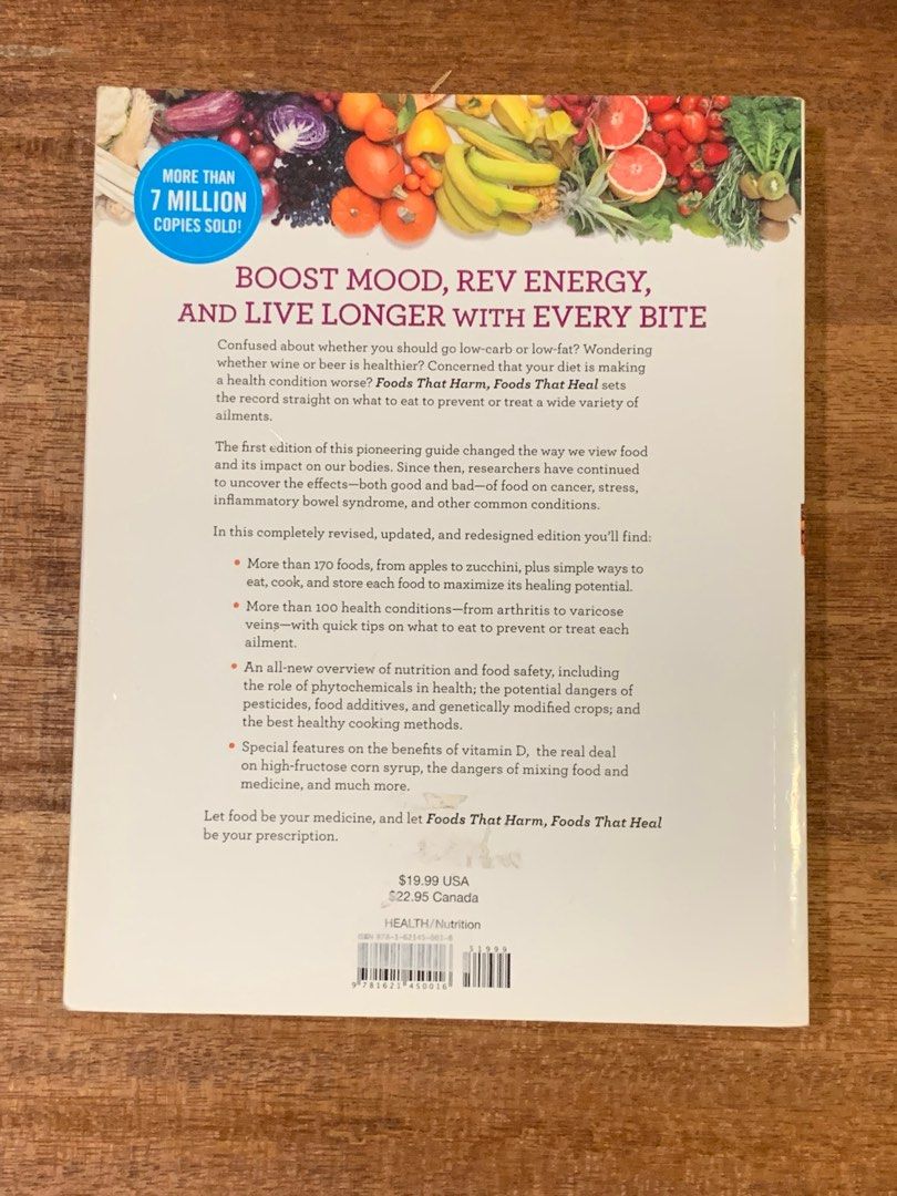 FOODS THAT HARM, FOODS THAT HEAL ; The Best and Worst Choices to Treat ...