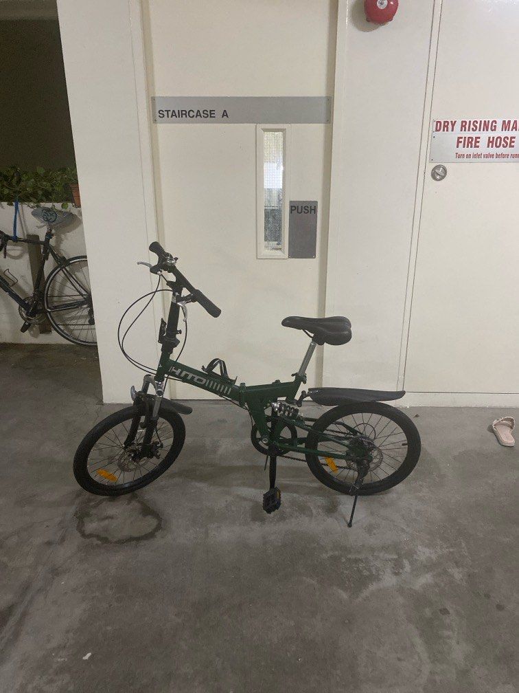 FREE RUBBER DUCK HONK Hito foldable bike, Sports Equipment, Bicycles ...